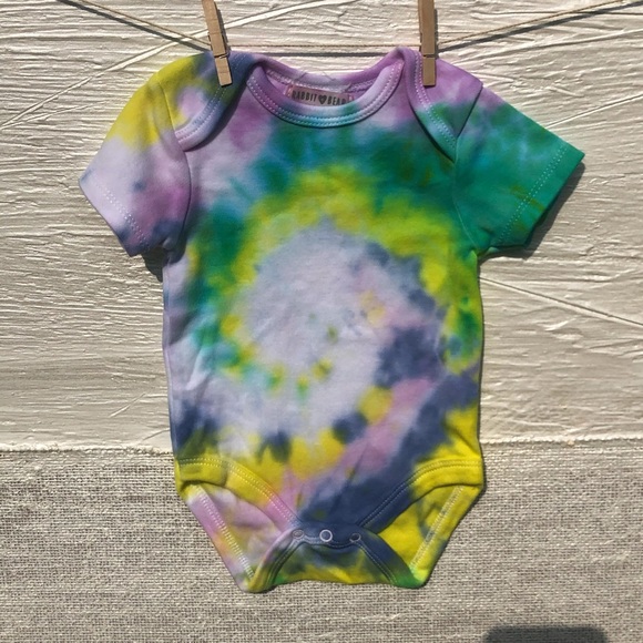 One Pieces | Custom Multi Colored Tye Dye Baby Onesie | Poshmark